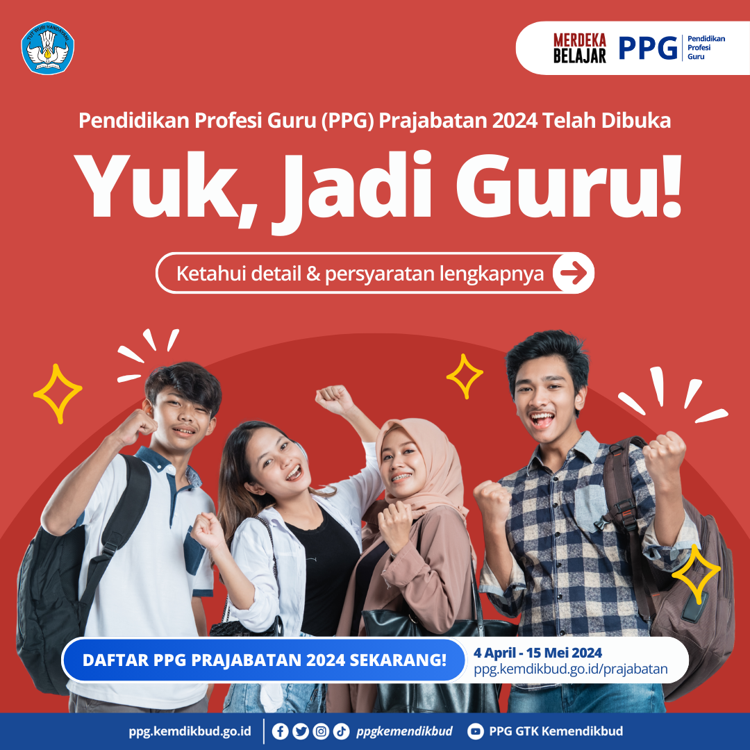 Pengumuman Pembukaan PPG Prajabatan Tahun 2024 - PPG - Universitas PGRI Mahadewa Indonesia